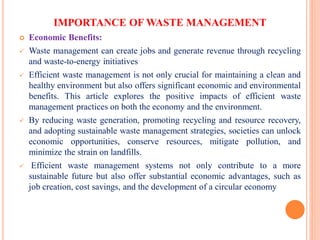 WASTE- TYPES, IMPACTS AND MANAGEMENT WITH AFFECTS | PDF