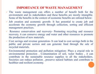 WASTE- TYPES, IMPACTS AND MANAGEMENT WITH AFFECTS | PDF
