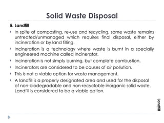 Waste management : Reduce, Reuse and Recycle of waste | PPTX