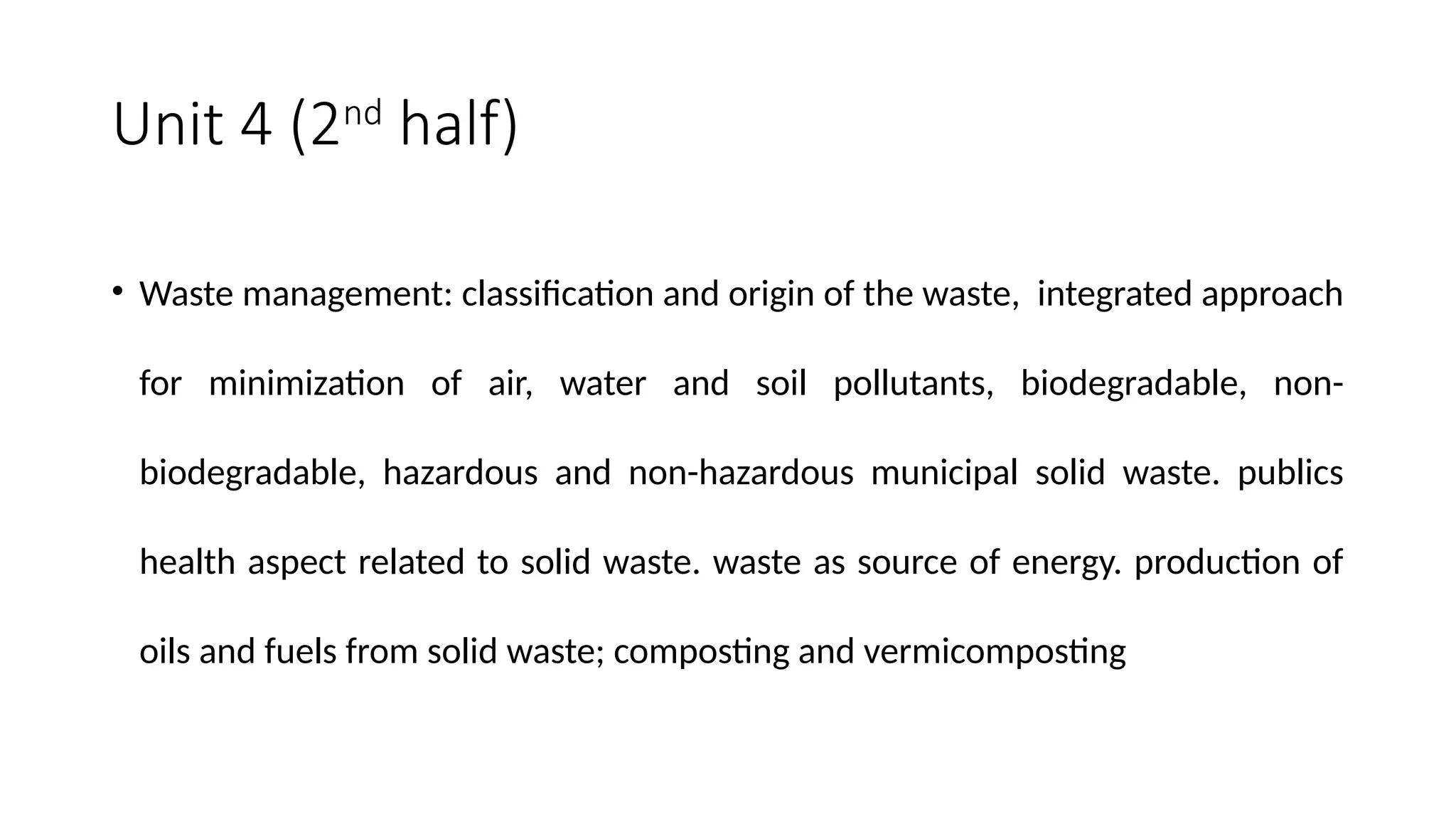 Waste Management - Environmental Biotechnology | PPT
