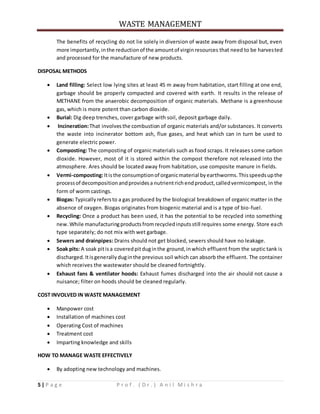 Waste management anil | DOCX