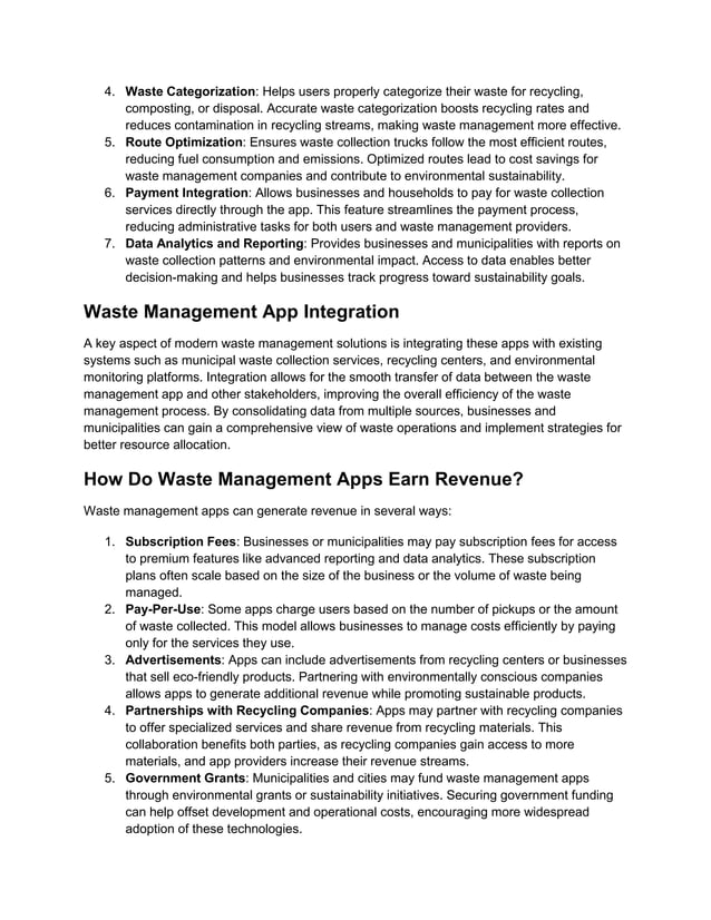 Complete Guide to Waste Management Apps: Types, Benefits & Features | PDF