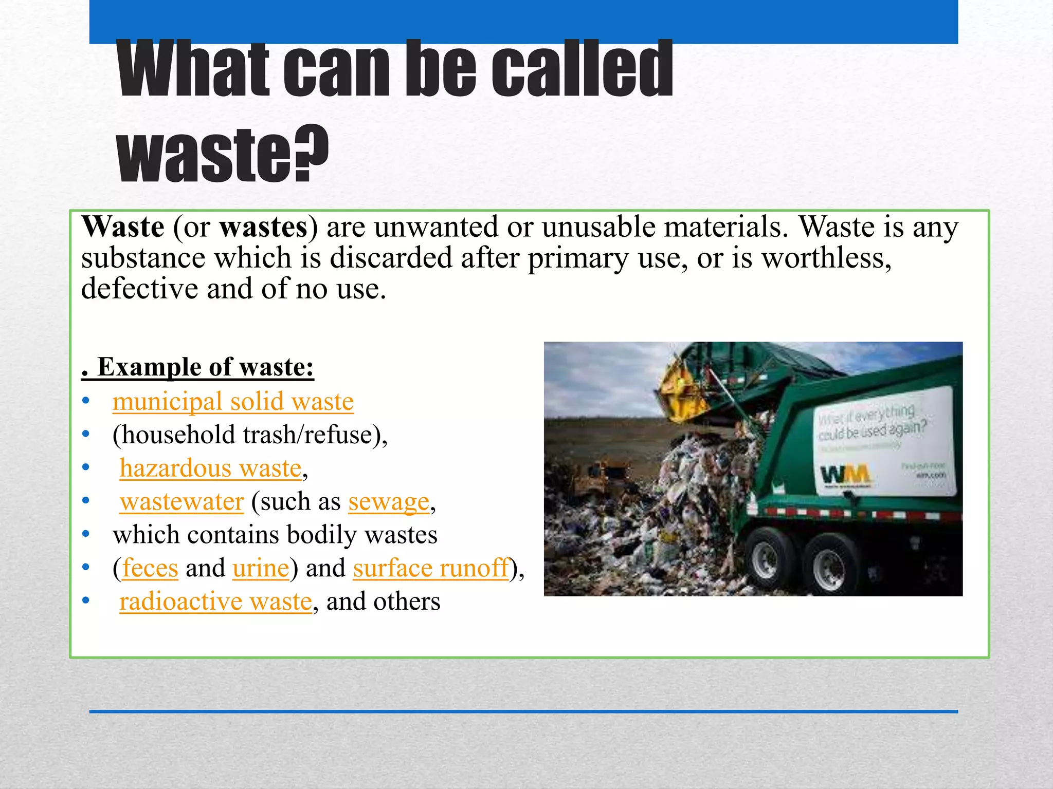 Waste management at agricultural sector | PPTX