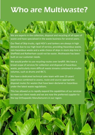 Waste management brochure | PDF