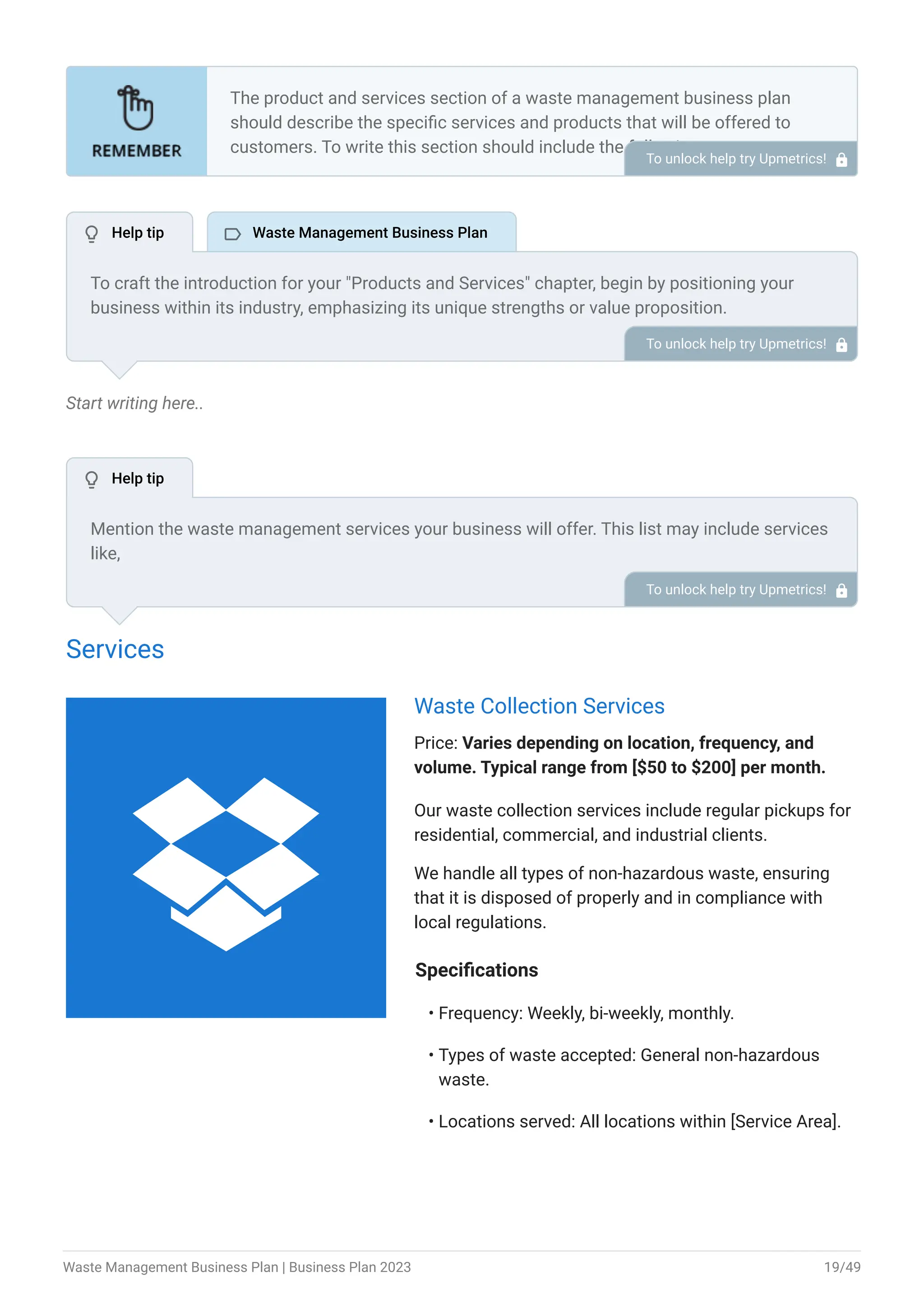 Waste Management Business Plan Examples. | PDF