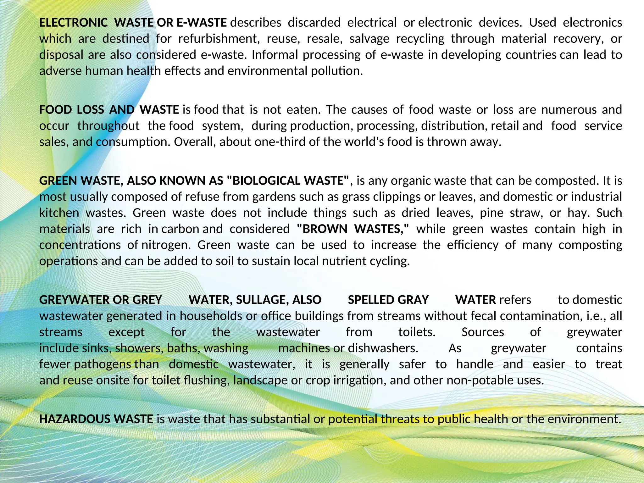 WASTE MANAGEMENT of hazardous waste management is the best part of ...