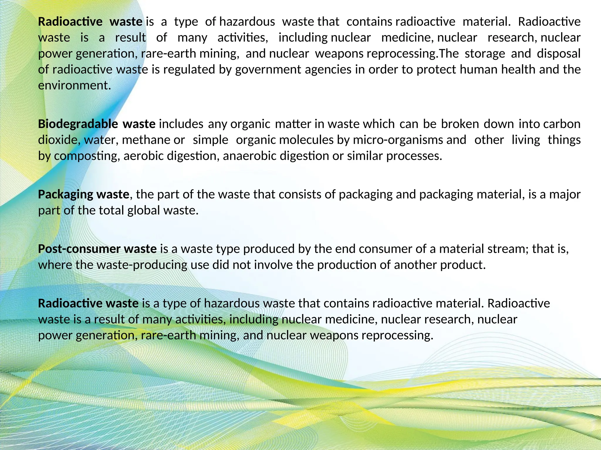 WASTE MANAGEMENT of hazardous waste management is the best part of ...