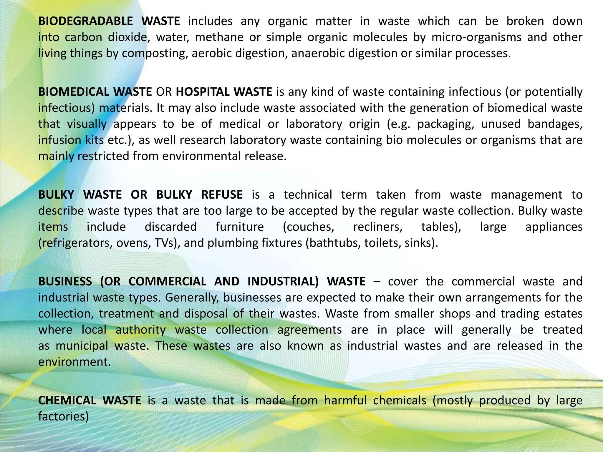 WASTE WASTE MANAGEMENT REDUCE, REUSE AND RECYCLE.ppt