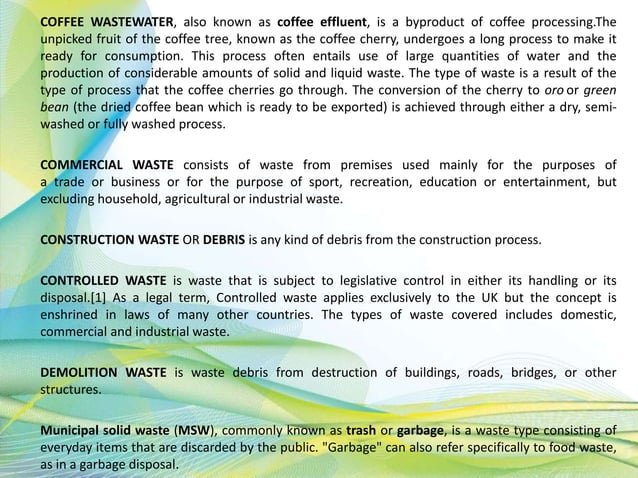 WASTE WASTE MANAGEMENT REDUCE, REUSE AND RECYCLE.ppt
