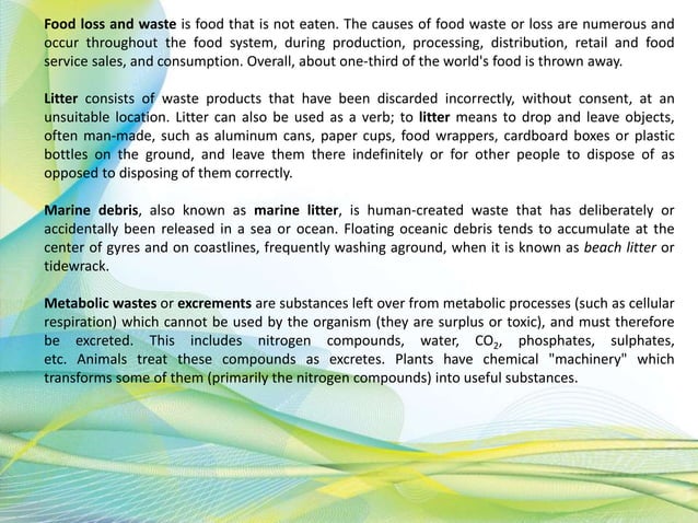 WASTE WASTE MANAGEMENT REDUCE, REUSE AND RECYCLE.ppt