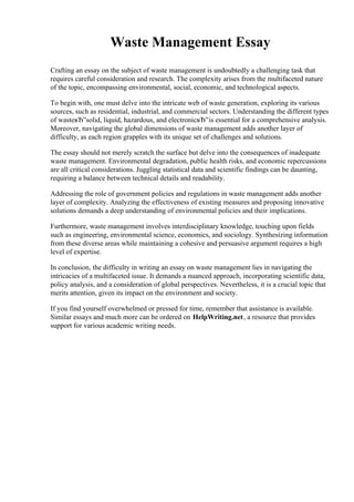 Waste Management Essay.pdf