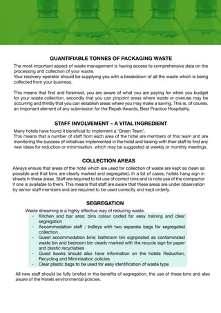 Waste management for hotels | PDF
