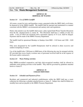 Waste management guidelines | PDF