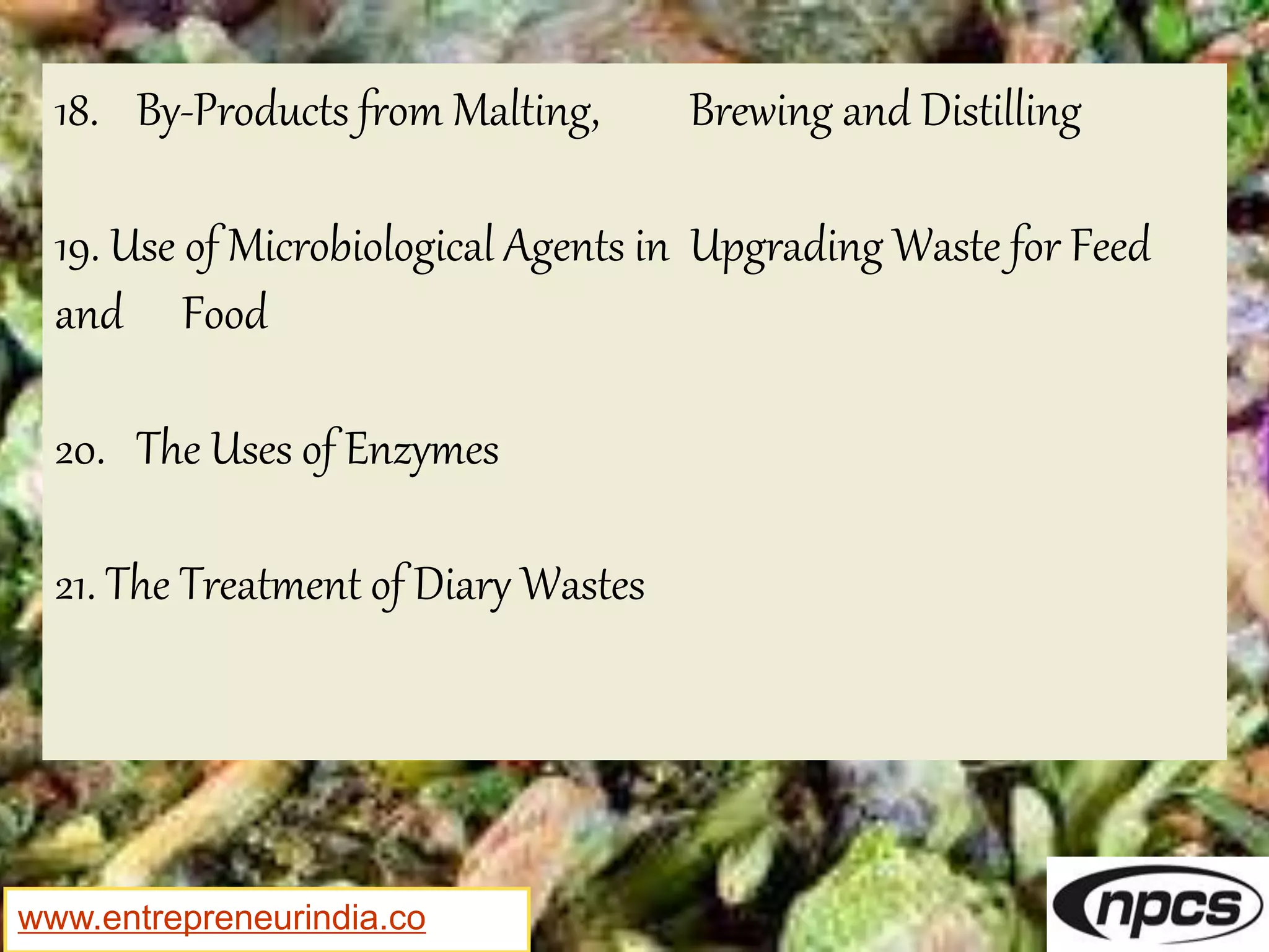 Waste Management in Food Processing Industry | PPTX