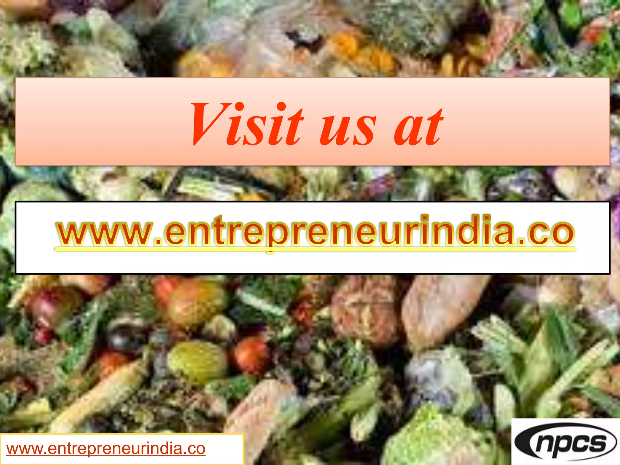 Waste Management in Food Processing Industry | PPTX