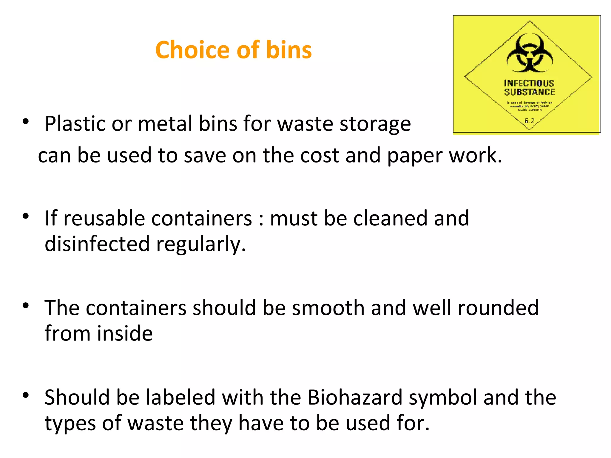Waste management in hospital | PPT