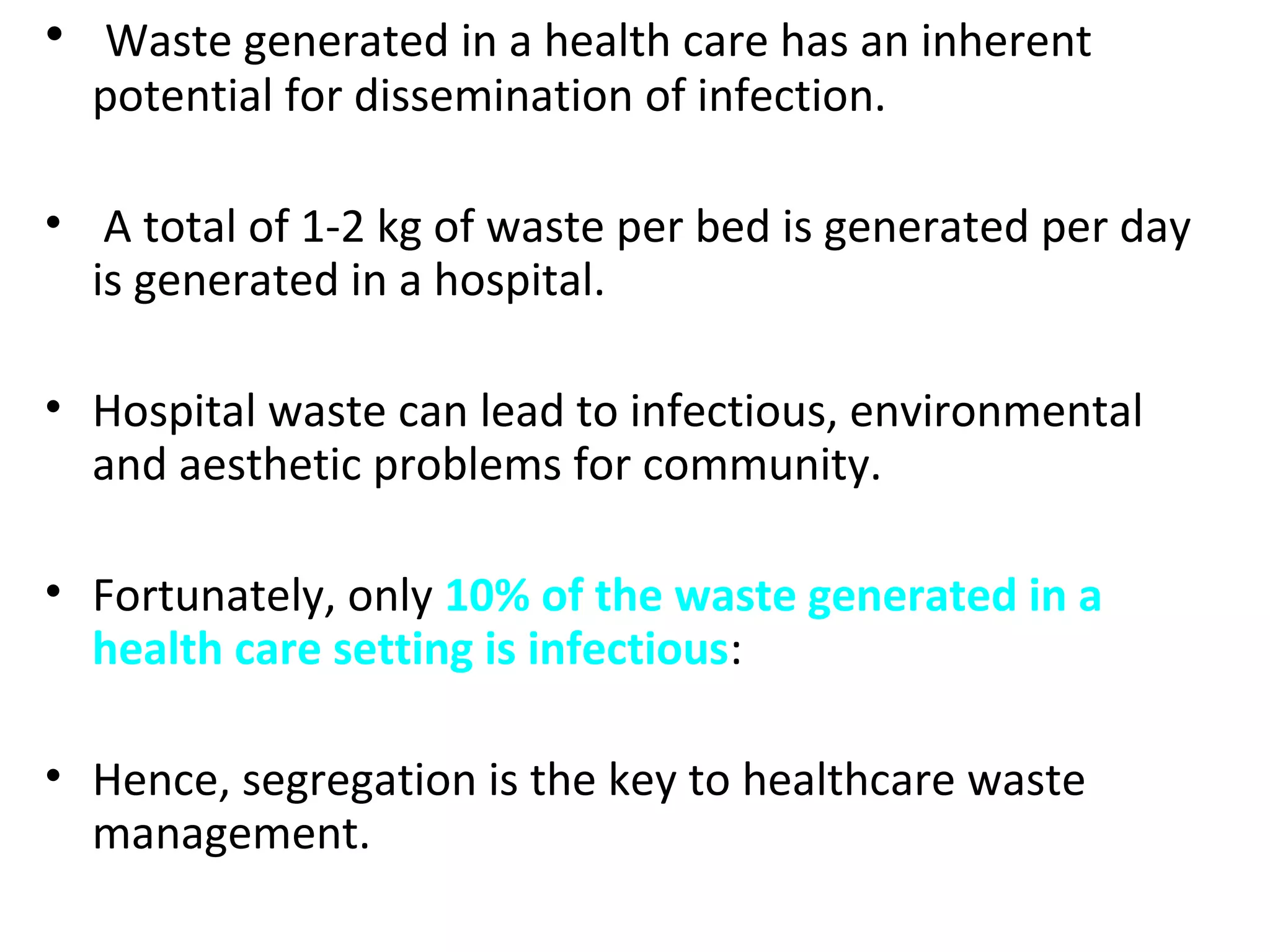 Waste management in hospital | PPT