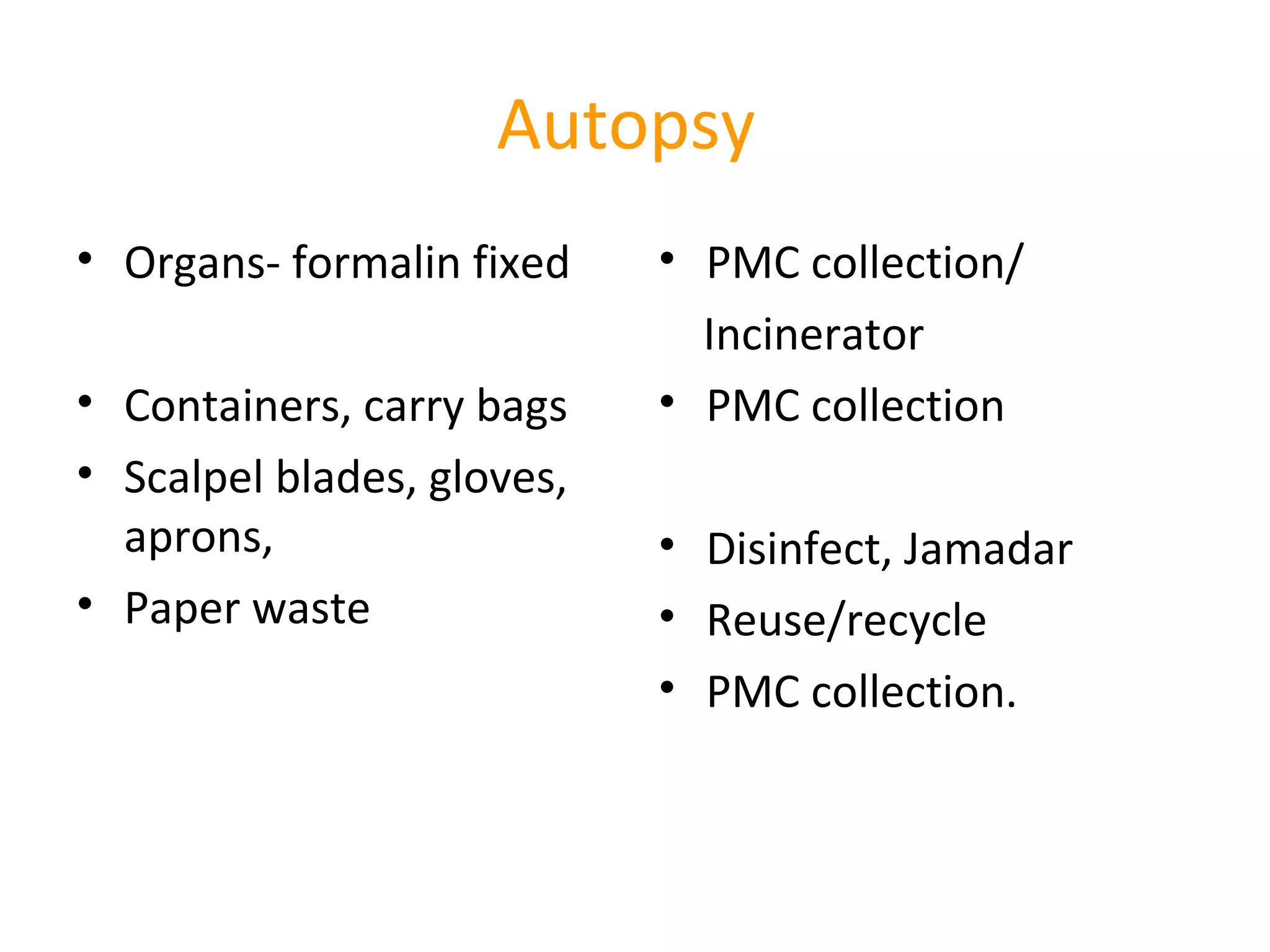 Waste management in hospital | PPT