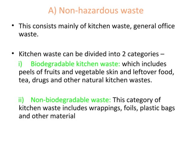 Waste management in hospital | PPT