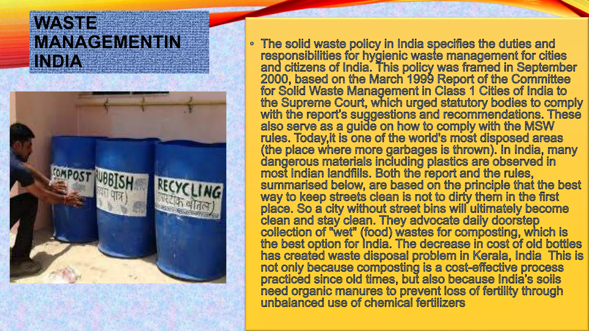 Waste management in india, usa, and japan | PPTX