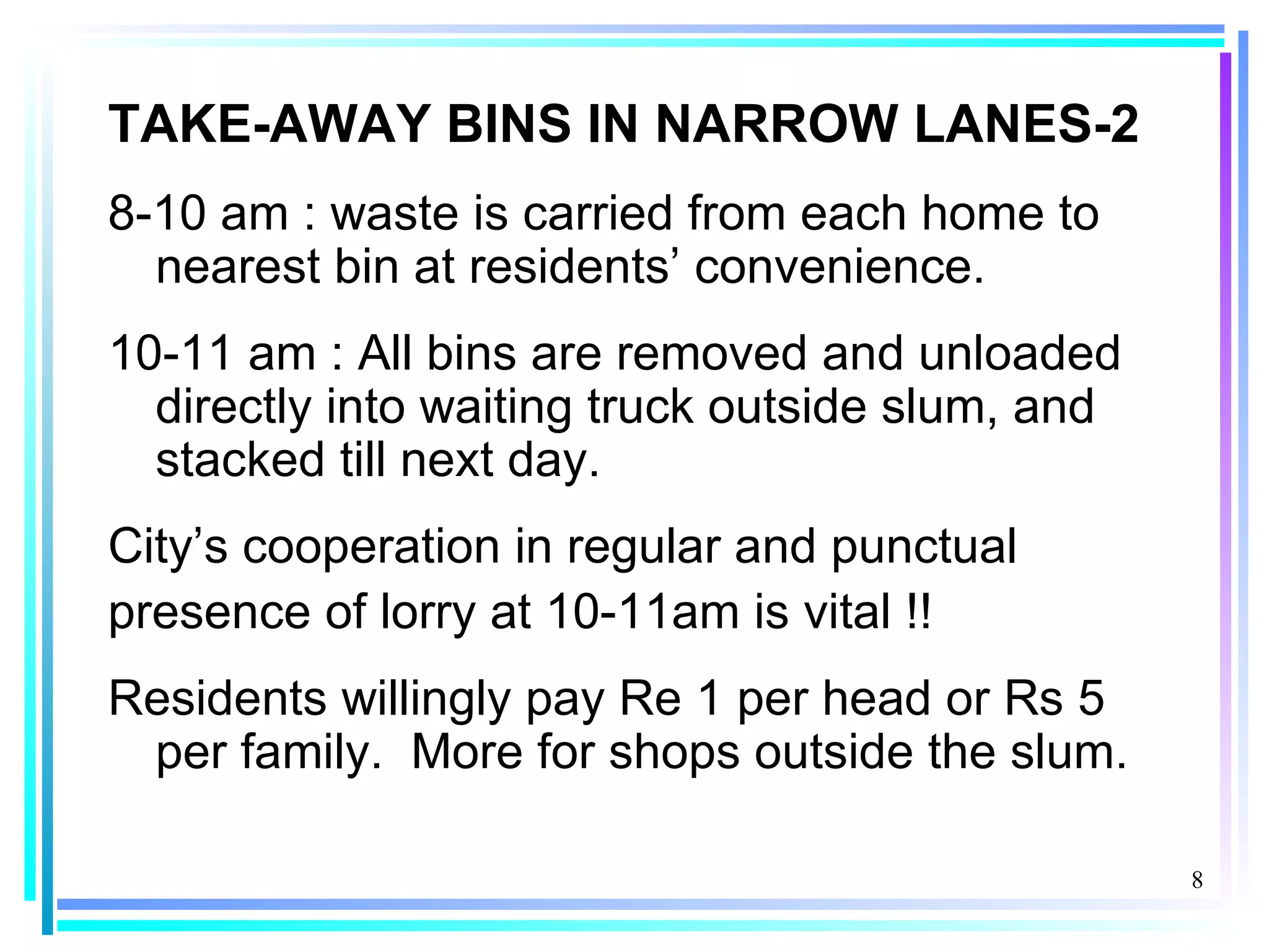 Waste management in slums | PPT