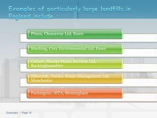 Waste management in U.K and Eco-waste | PPTX