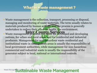Waste management in U.K and Eco-waste | PPT