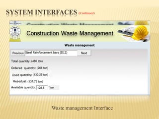 Waste management on construction sites | PPTX
