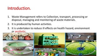 Waste management ppt | PPTX