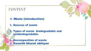 Waste management ppt | PPTX