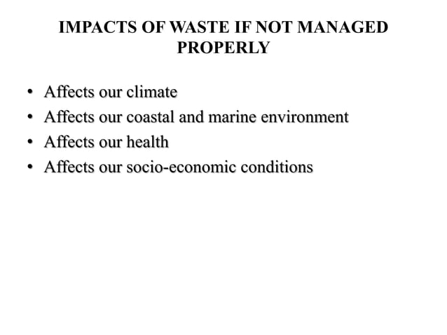Waste management ppt | PPTX | Environmental Services Industry | Industries