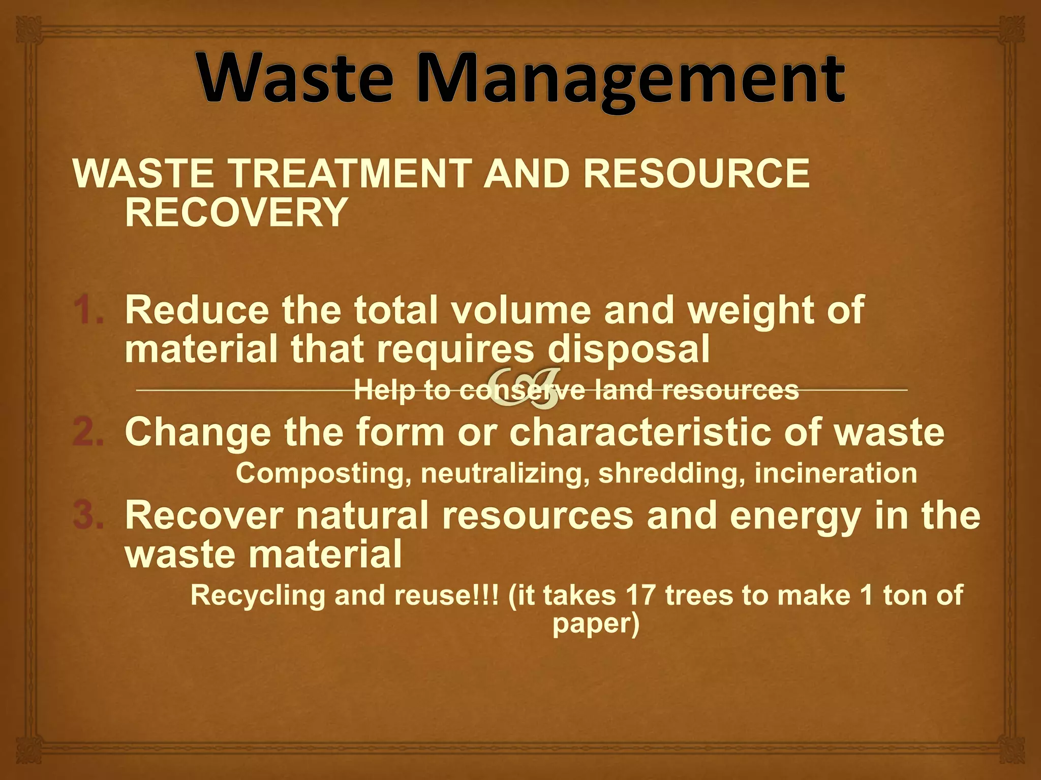 Waste management presentation | PPTX
