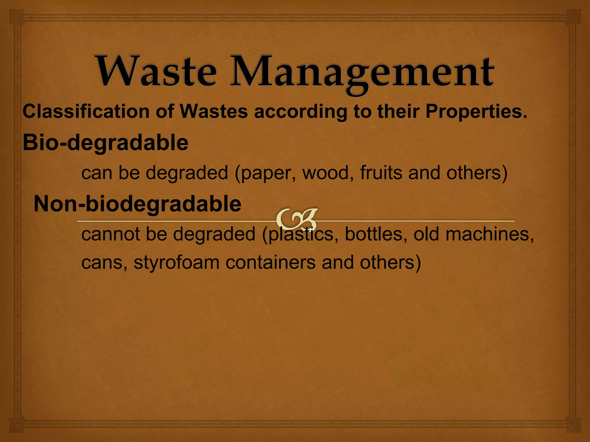 Waste management presentation | PPTX