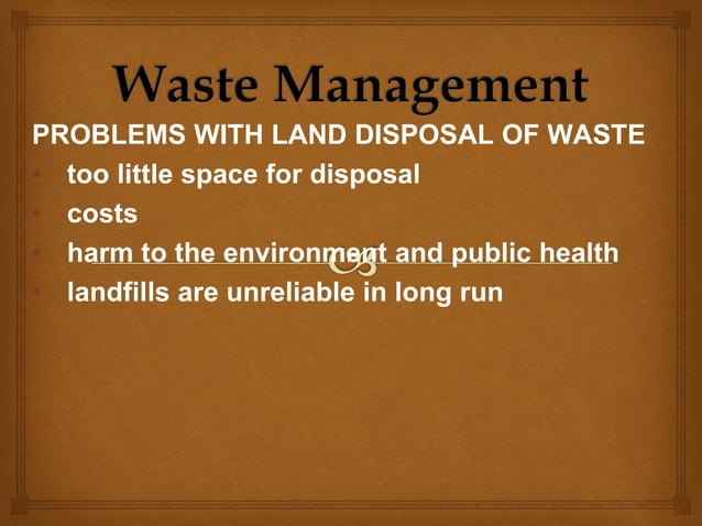 Waste management presentation | PPTX | Indoor Environmental Quality ...