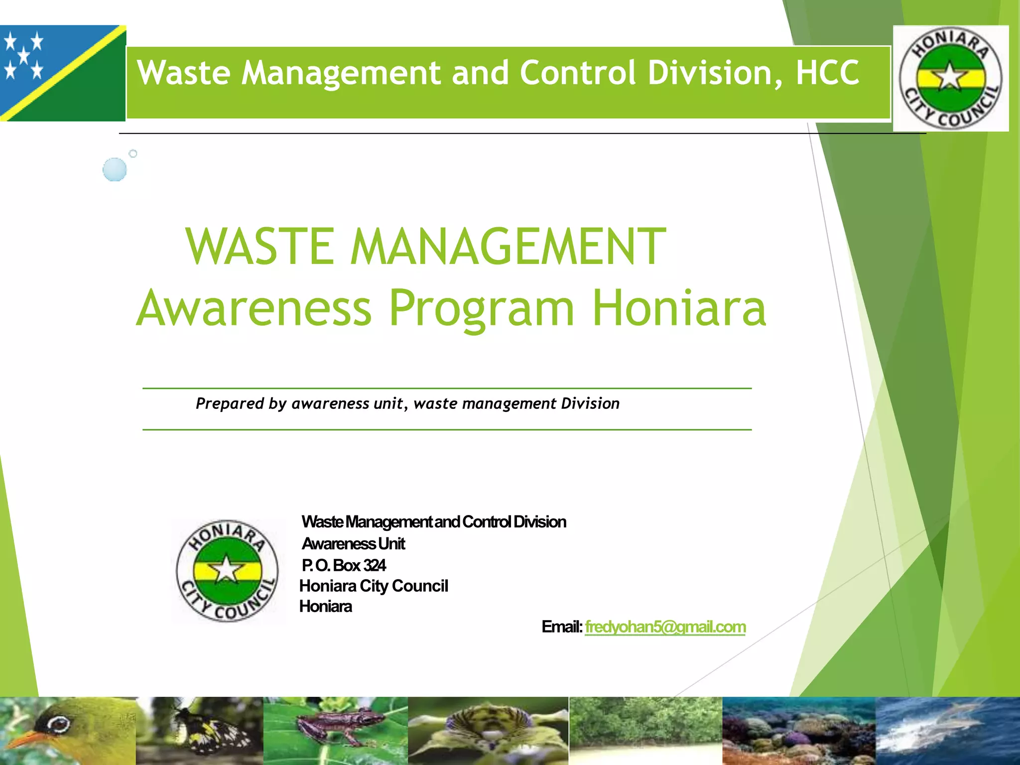 Waste management presentation | PPT