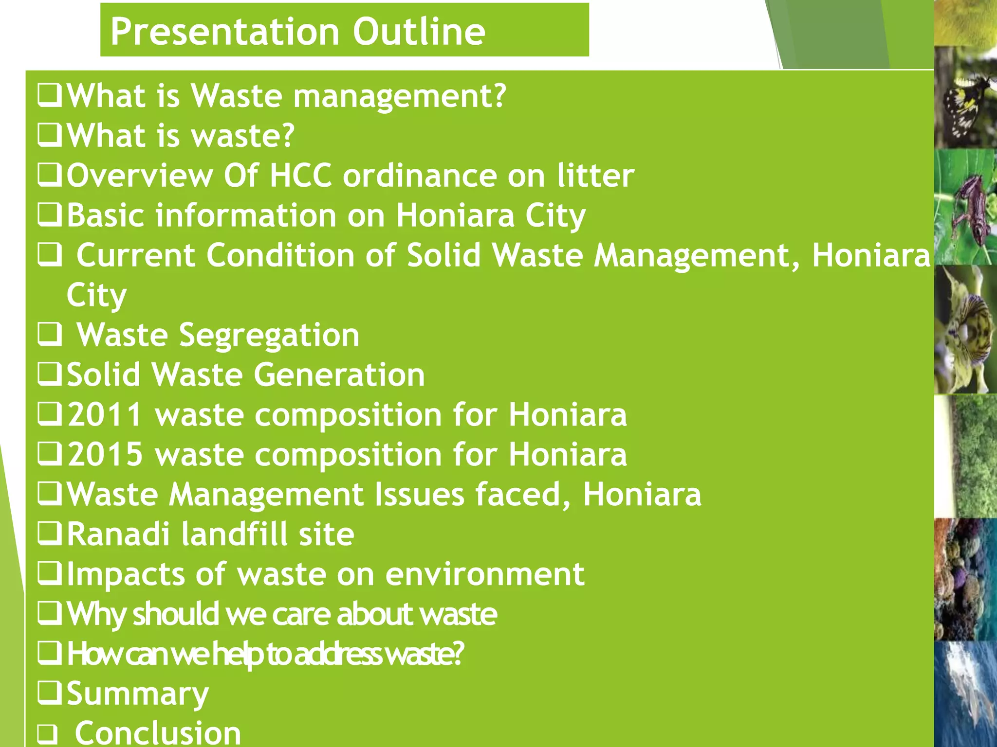 Waste management presentation | PPT