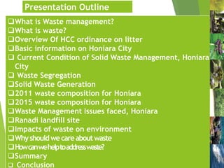 Waste management presentation | PPT