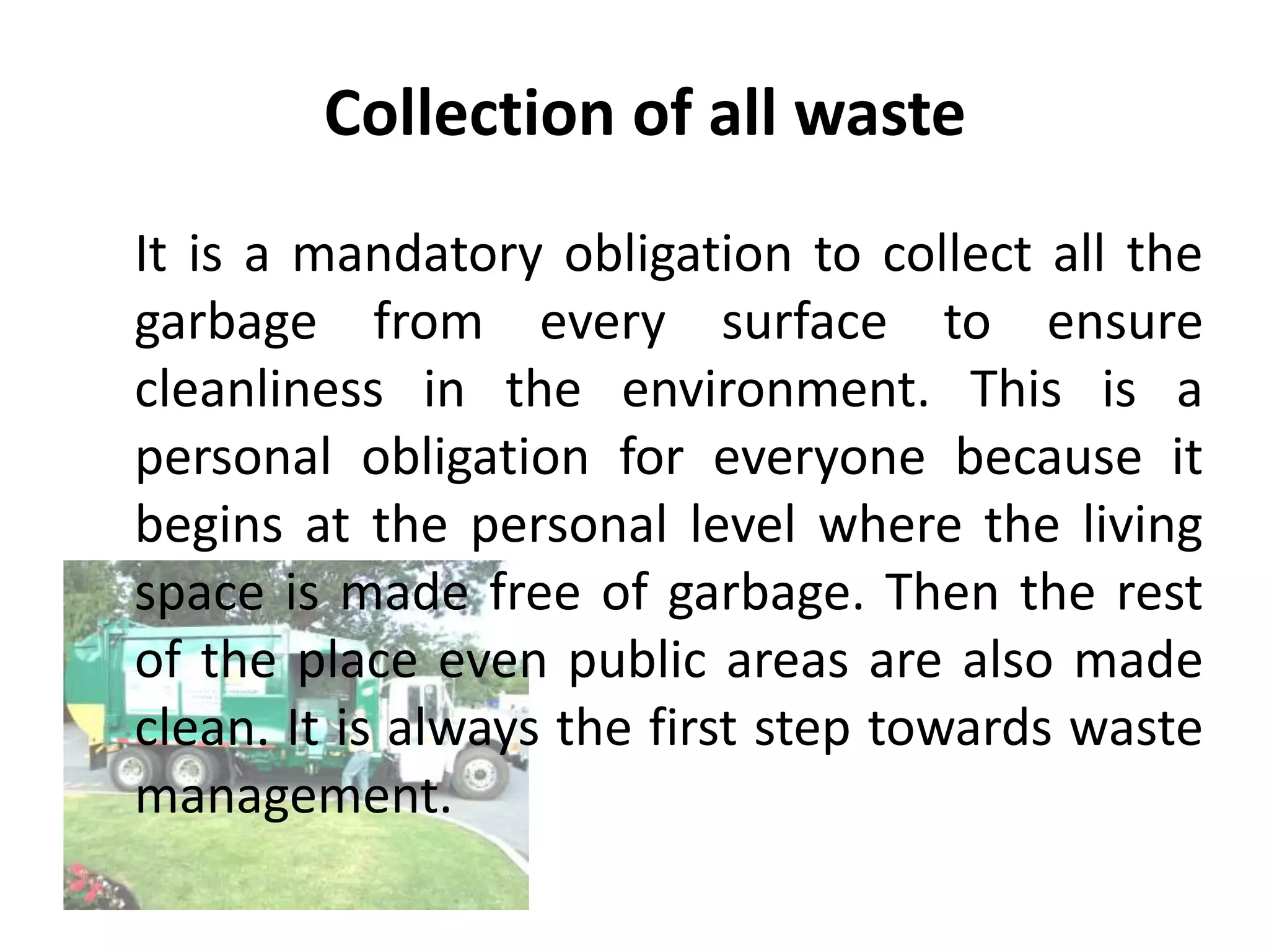 Waste management principles | PPTX