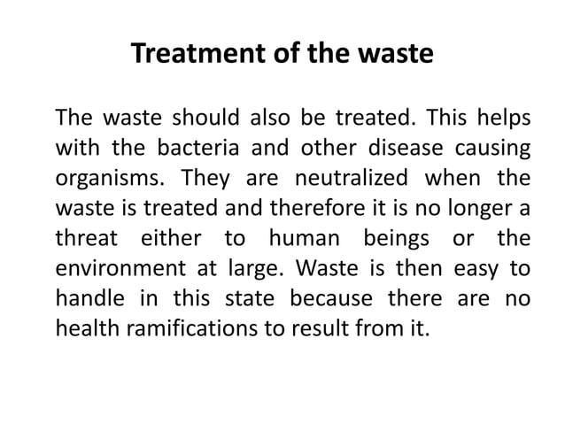 Waste management principles | PPTX