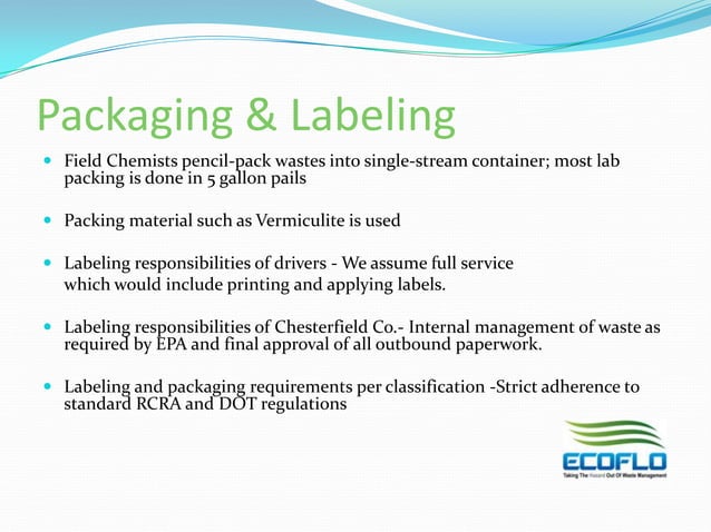 ECOFLO- Hazardous Waste Management Process | PPTX | Environmental ...