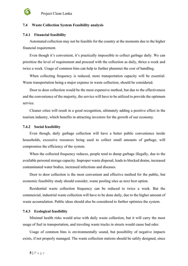 Waste management project proposal for sri lanka | PDF