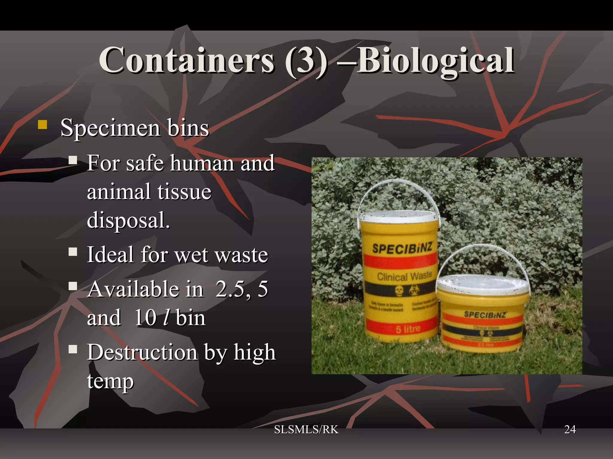 Waste Management at Medical Laboratories | PPT