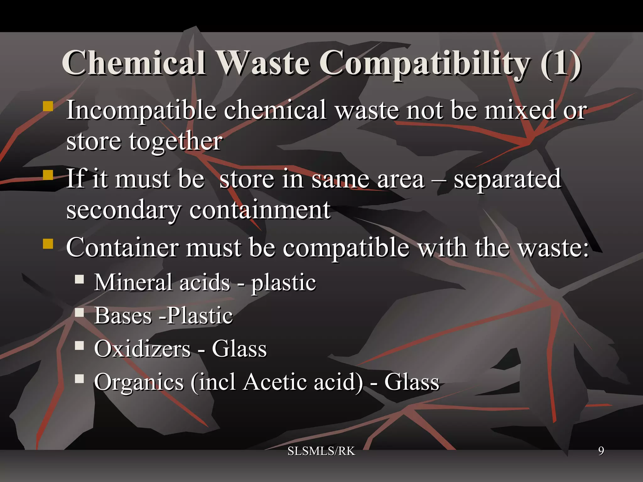 Waste Management at Medical Laboratories | PPT
