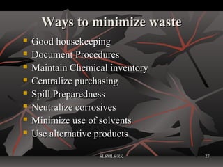Waste Management at Medical Laboratories | PPT