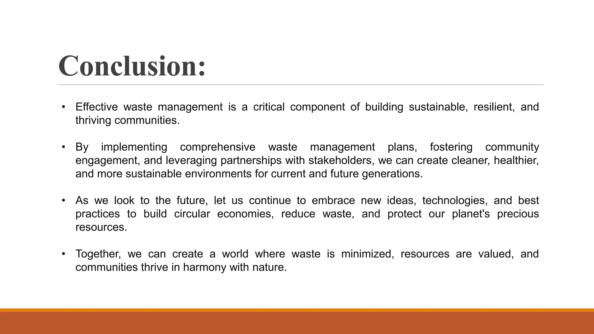 Waste management strategies in a local community | PPTX