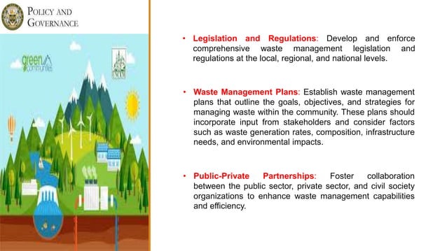 Waste management strategies in a local community | PPTX