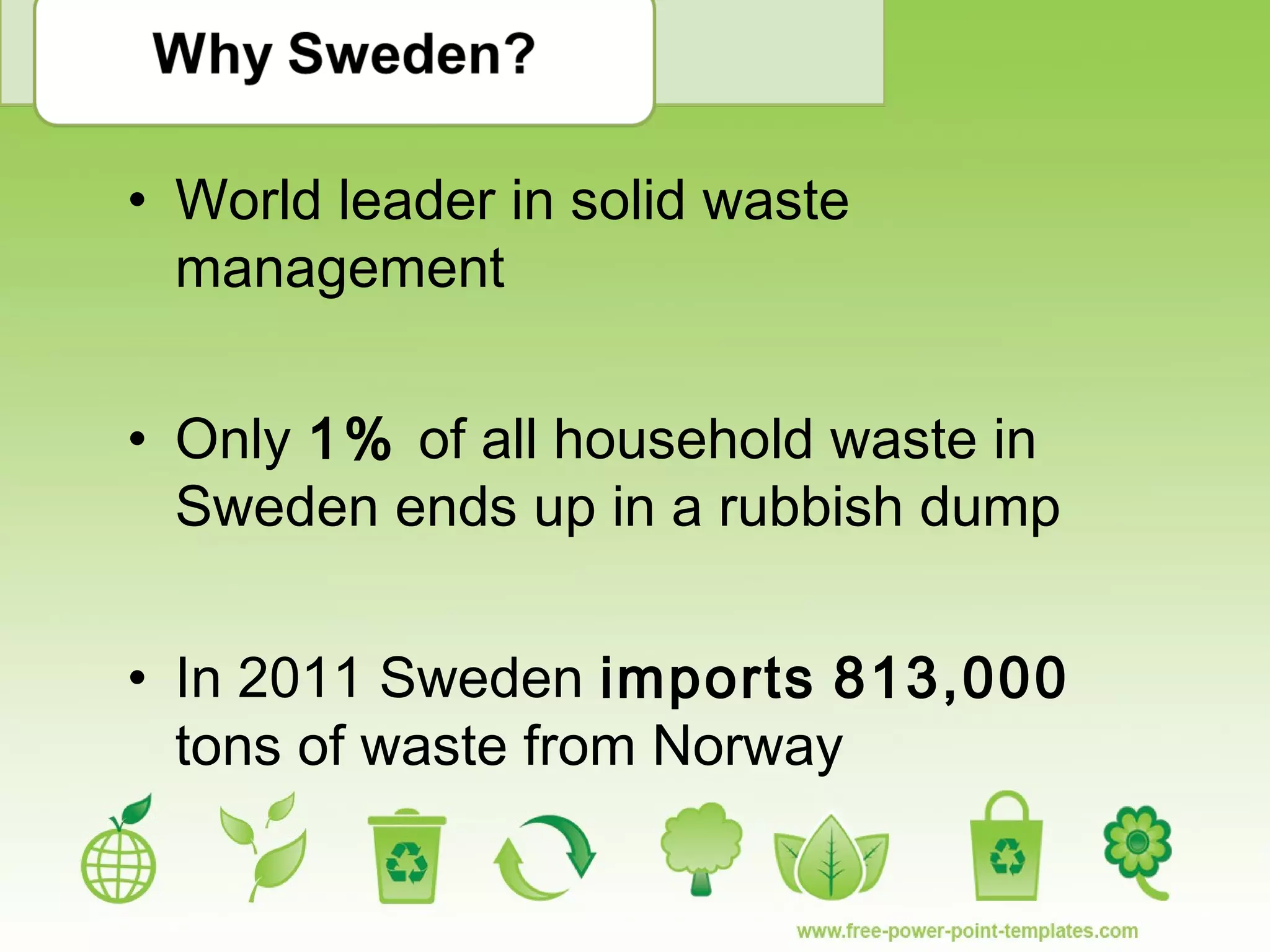 Waste management in Sweden | PPT