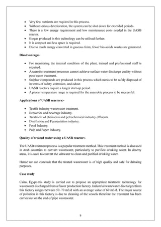 Up flow anaerobic Sludge Blanket (UASB) | PDF
