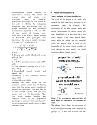Assessment of Existing Solid Waste management Practices and Challenges ...