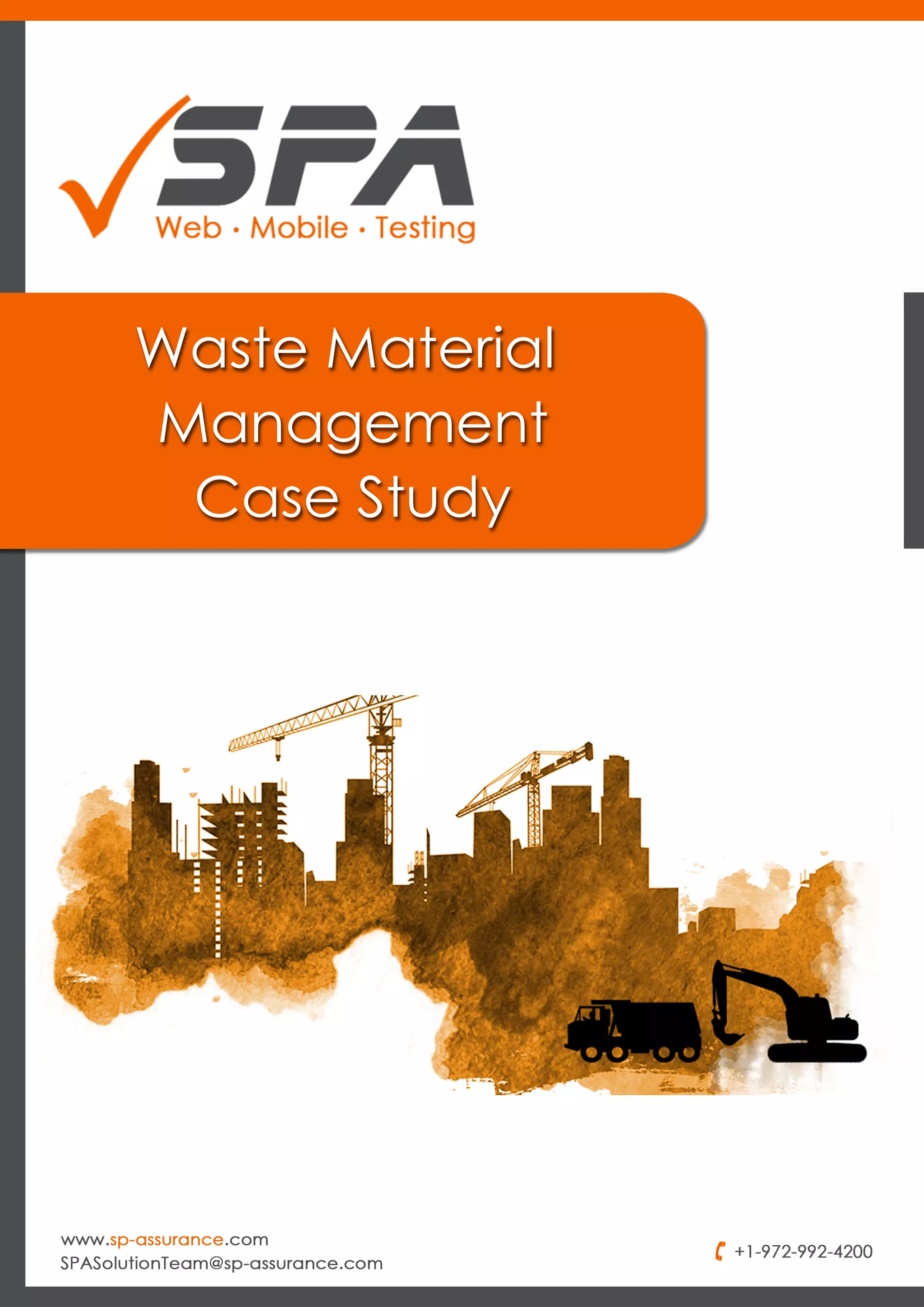 Waste material mgt case study | PDF